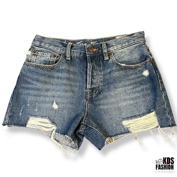 We The Free | Shorts | We The Free Distressed Hidden Button Fly Midrise ...